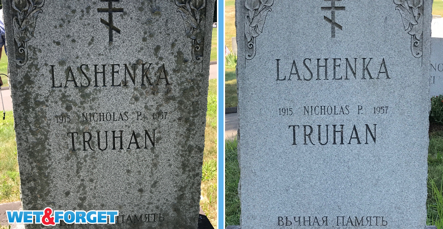 How to Clean a Headstone with Wet & Forget - Wet & Forget Blog
