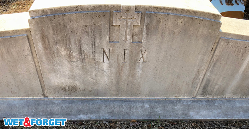How to Clean a Headstone with Wet & Forget - Wet & Forget Blog
